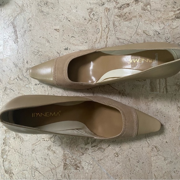 Ipanema | Shoes | Elegant Dress Pump Ipanema Tan Leather Slip On ...